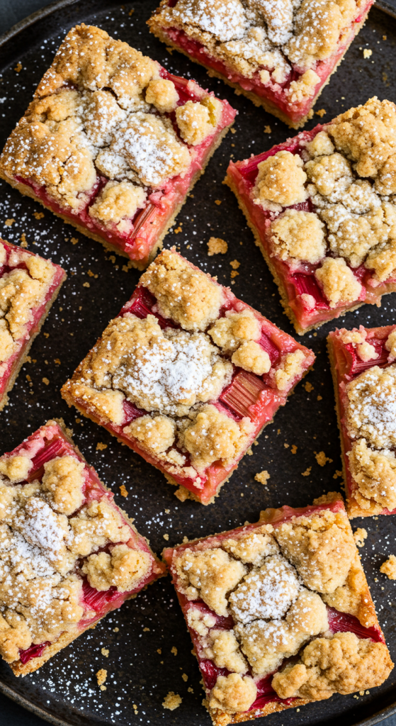 Rhubarb Shortbread Bars