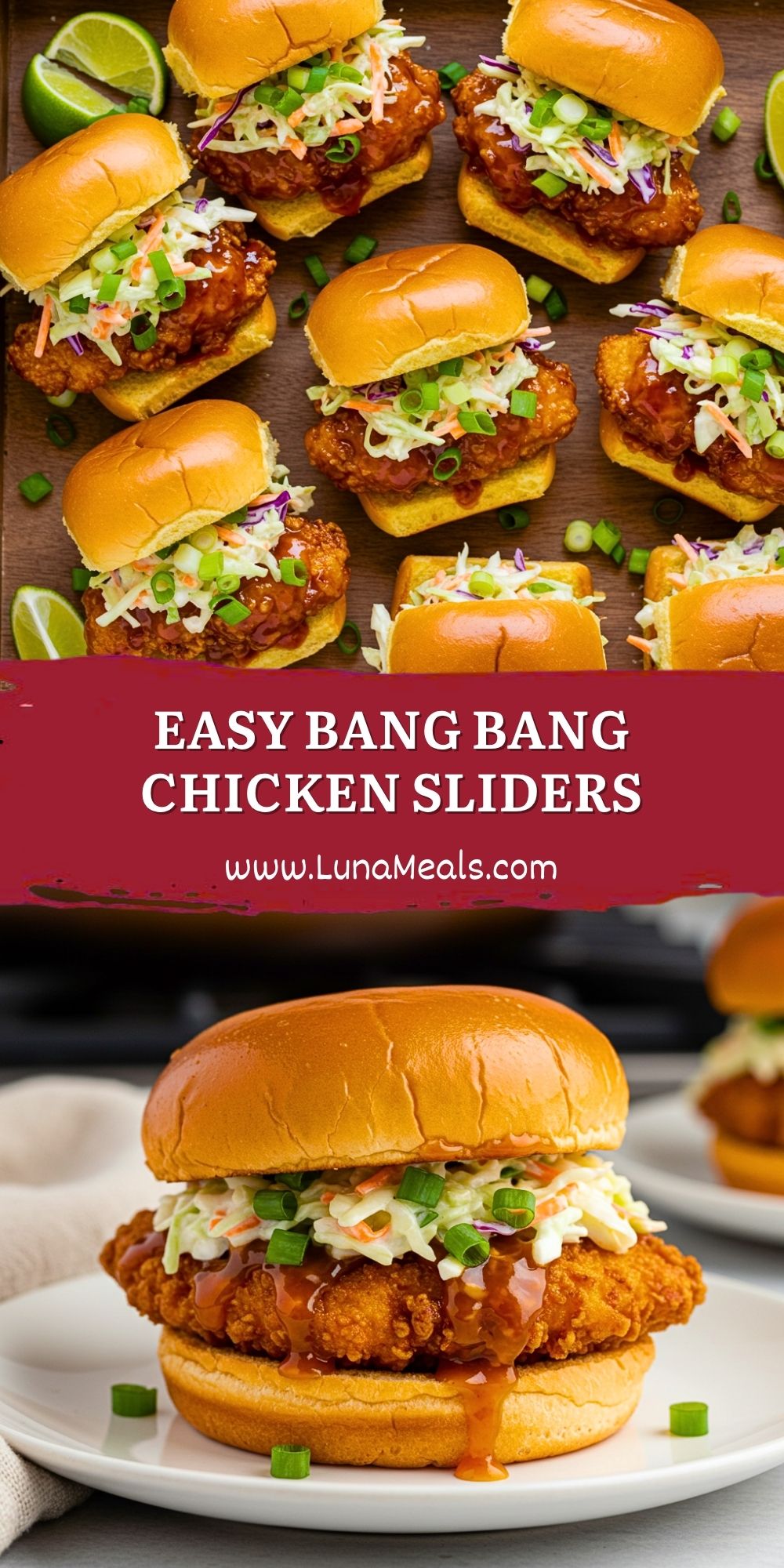 Easy Bang Bang Chicken Sliders