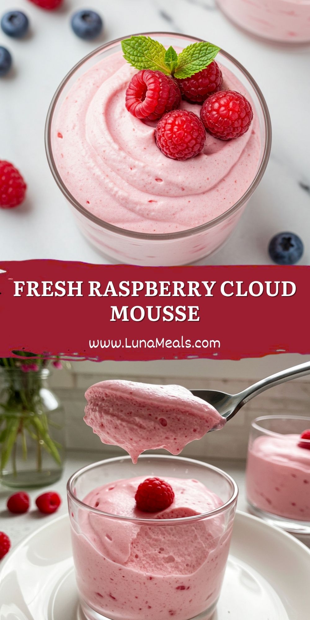 Fresh Raspberry Cloud Mousse