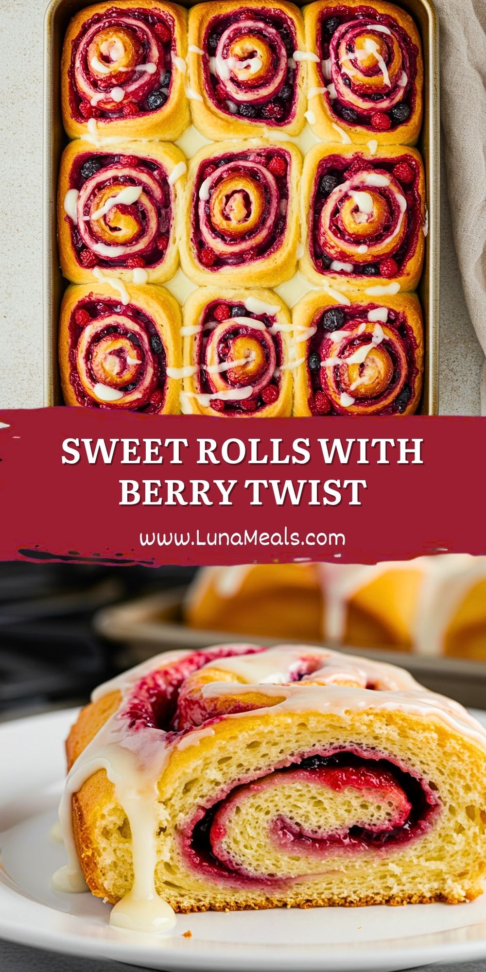 Sweet Rolls with Berry Twist