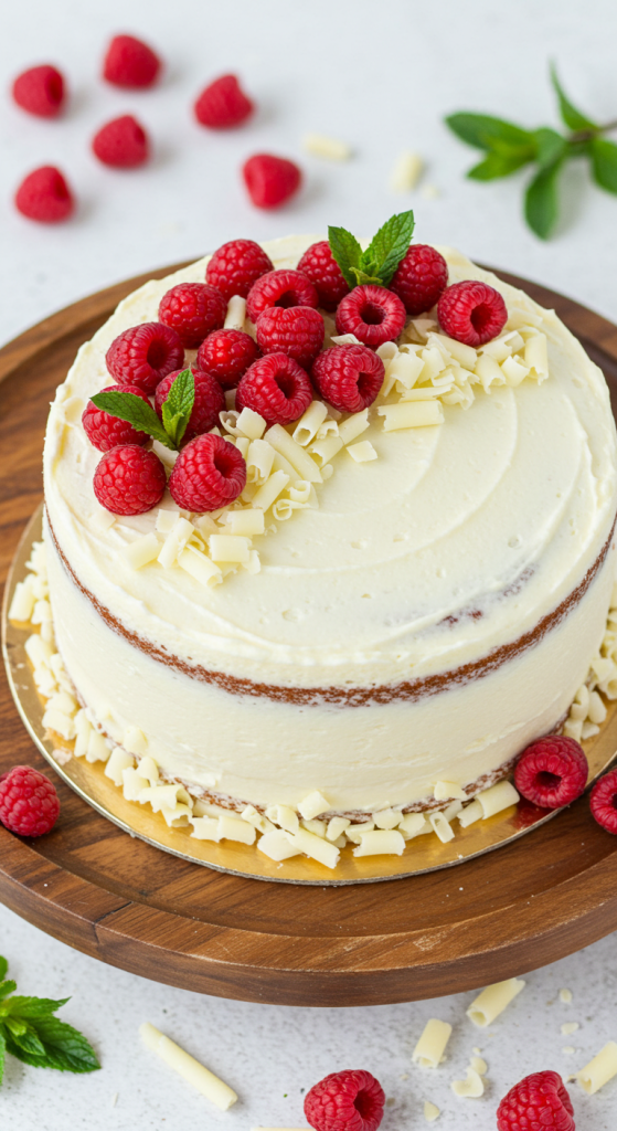 White Chocolate Raspberry Dream Cake