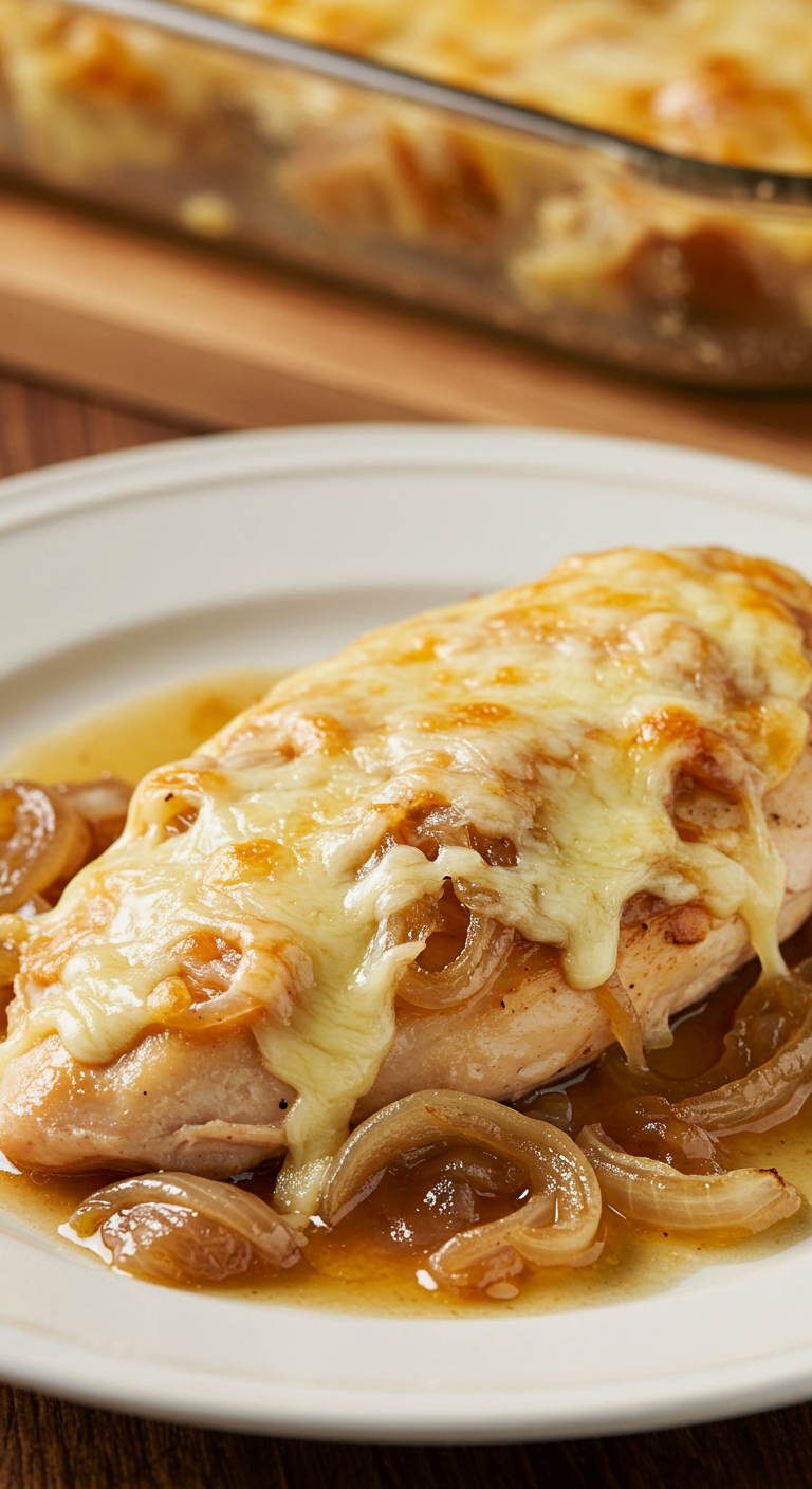 French Onion Chicken Bake