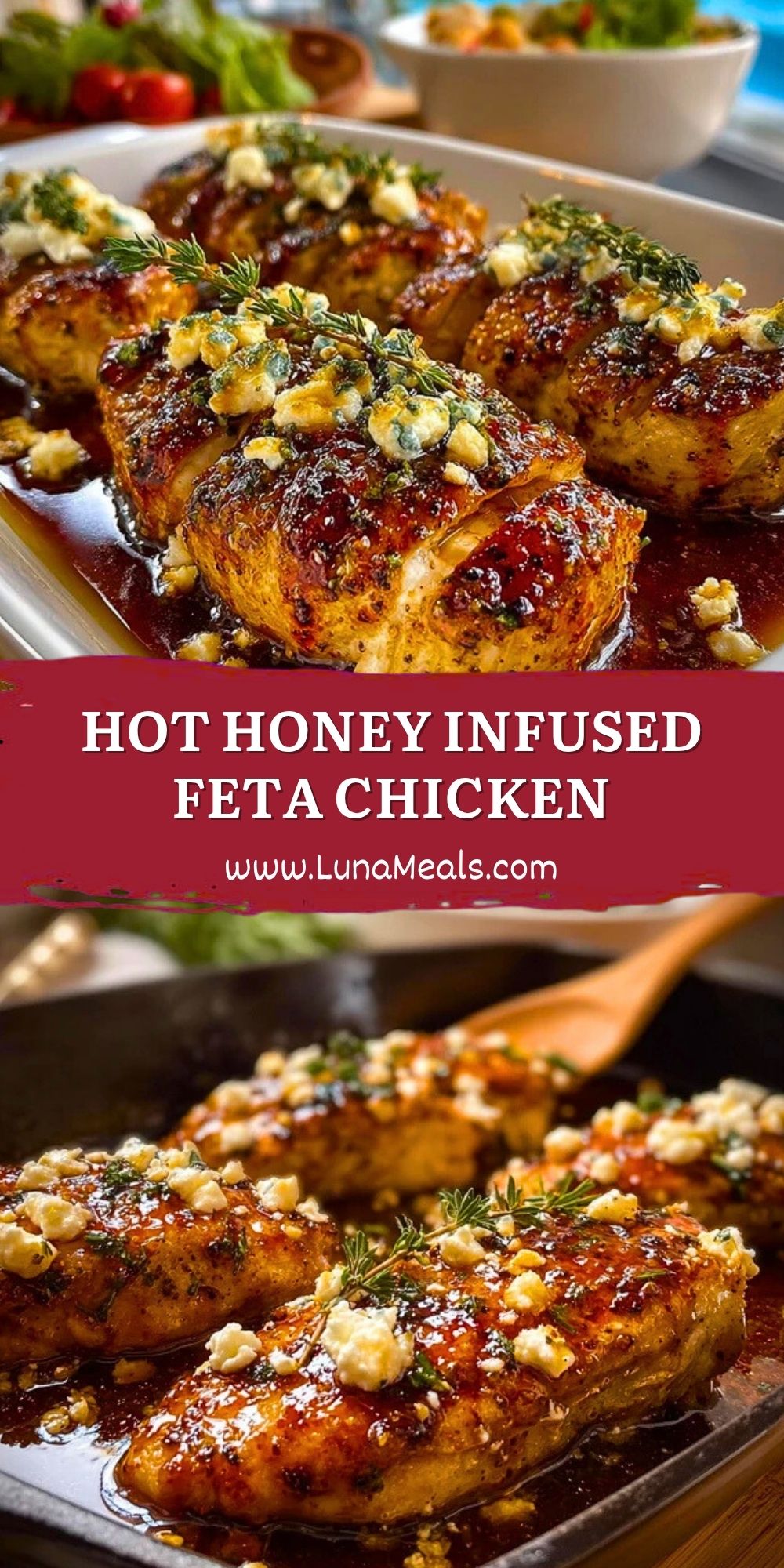 Hot Honey Infused Feta Chicken